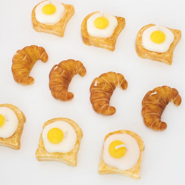 Rise & Shine Egg On Toast Candle - Gem Breakfast