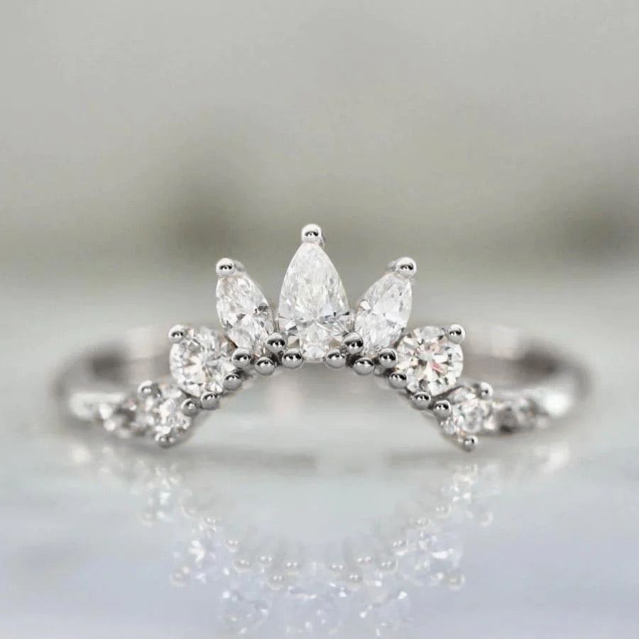Jazz Hands Curved Diamond Tiara Band - Gem Breakfast